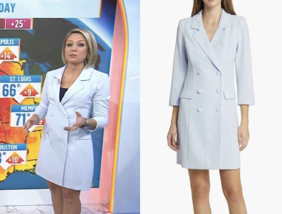 The Today Show: November 2025 Dylan Dreyer’s Light Blue Blazer Dress ...