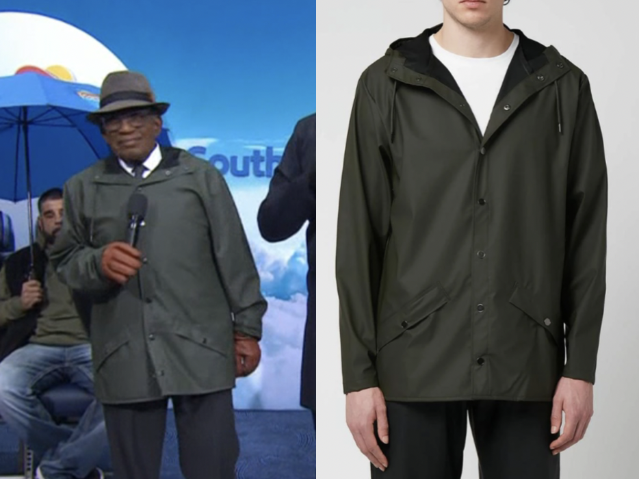 The Today Show: November 2025 Al Roker's Green Hooded Rain Jacket ...