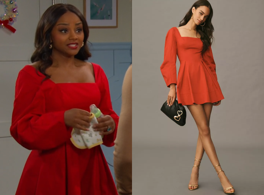 Days of Our Lives: December 2025 Chanel’s Square Neck Mini Dress | Shop ...