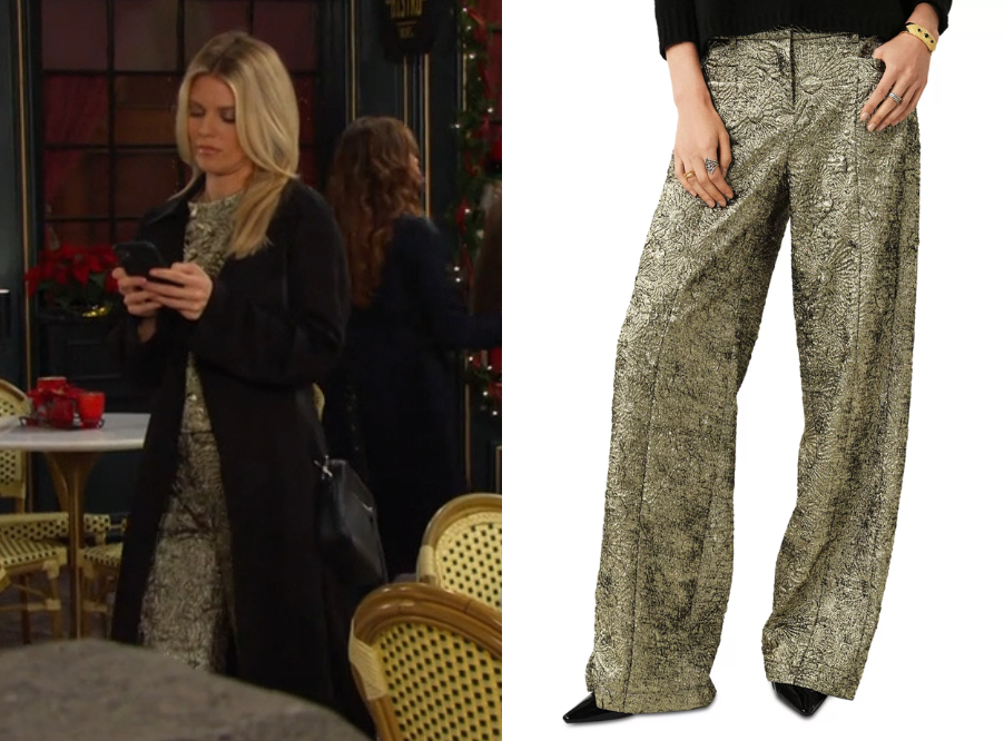 Days of Our Lives: December 2025 Cat’s Metallic Wide Leg Pants | Shop ...